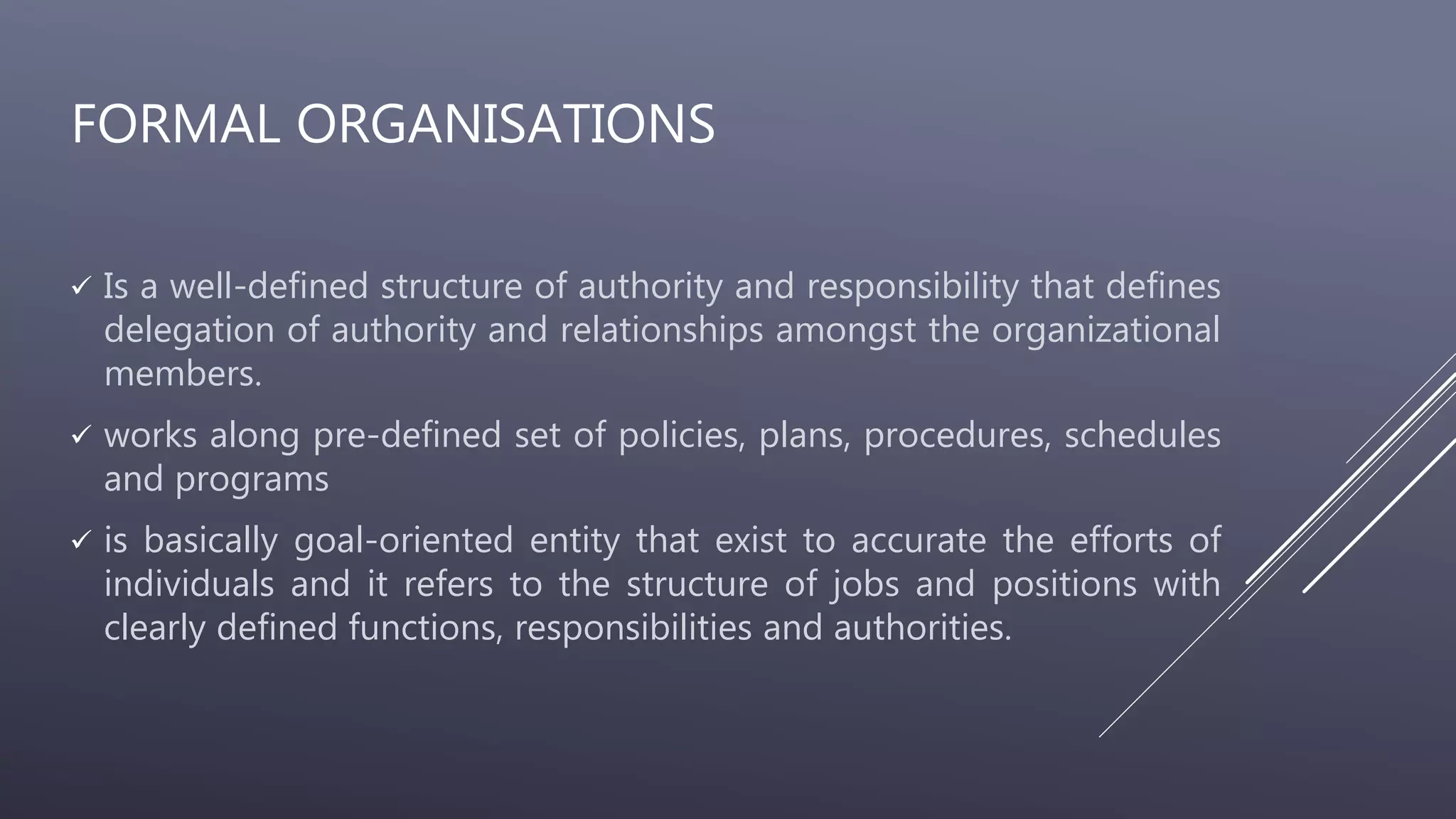 Formal and informal organisation in Human Resource Management | PPTX