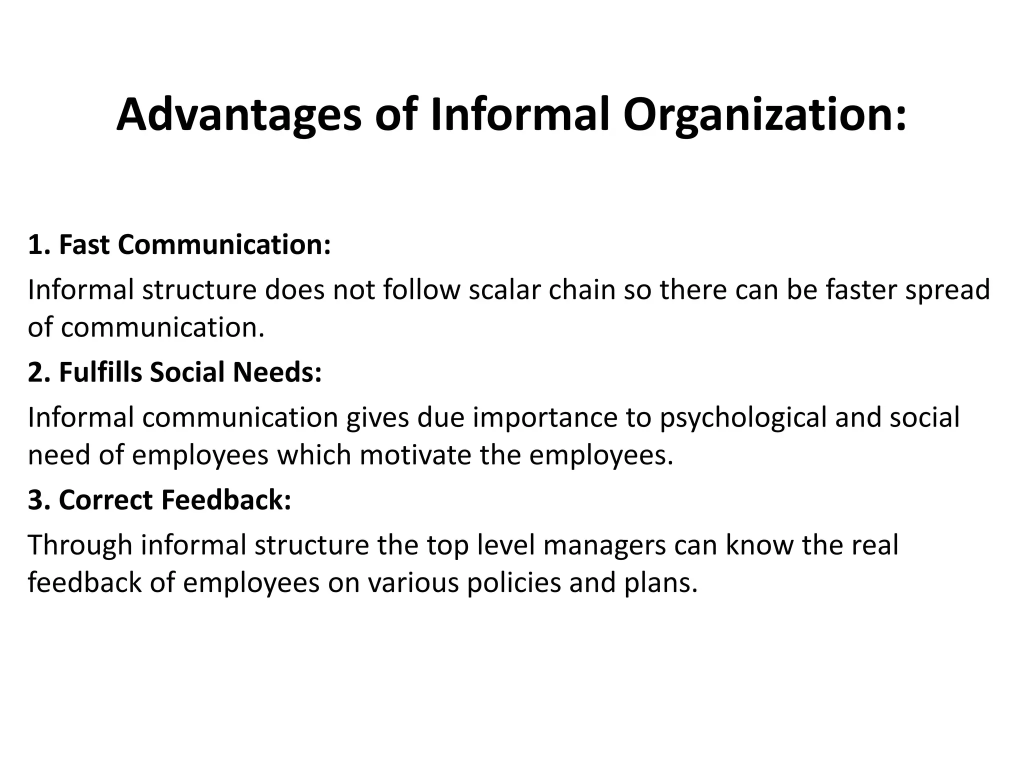 Formal and informal organizational structure | PPT