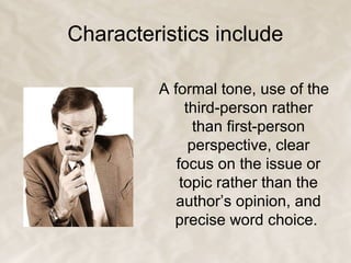 Formal and informal writing power point | PPT