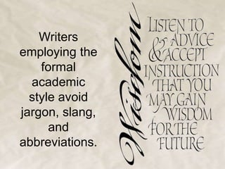 Formal and Informal Writing PowerPoint.ppt