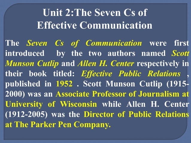 Seven Cs of Communication | PPTX