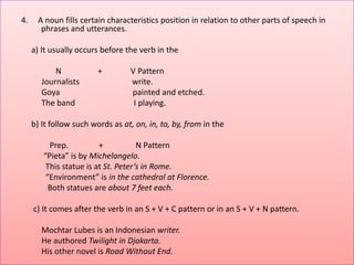 Formal characteristics of nouns | PPTX