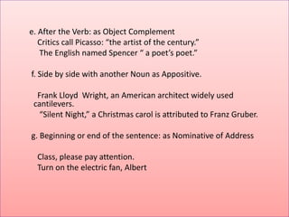 Formal characteristics of nouns | PPTX