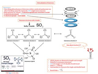 IB Chemistry on Resonance, Delocalization and Formal Charges | PDF