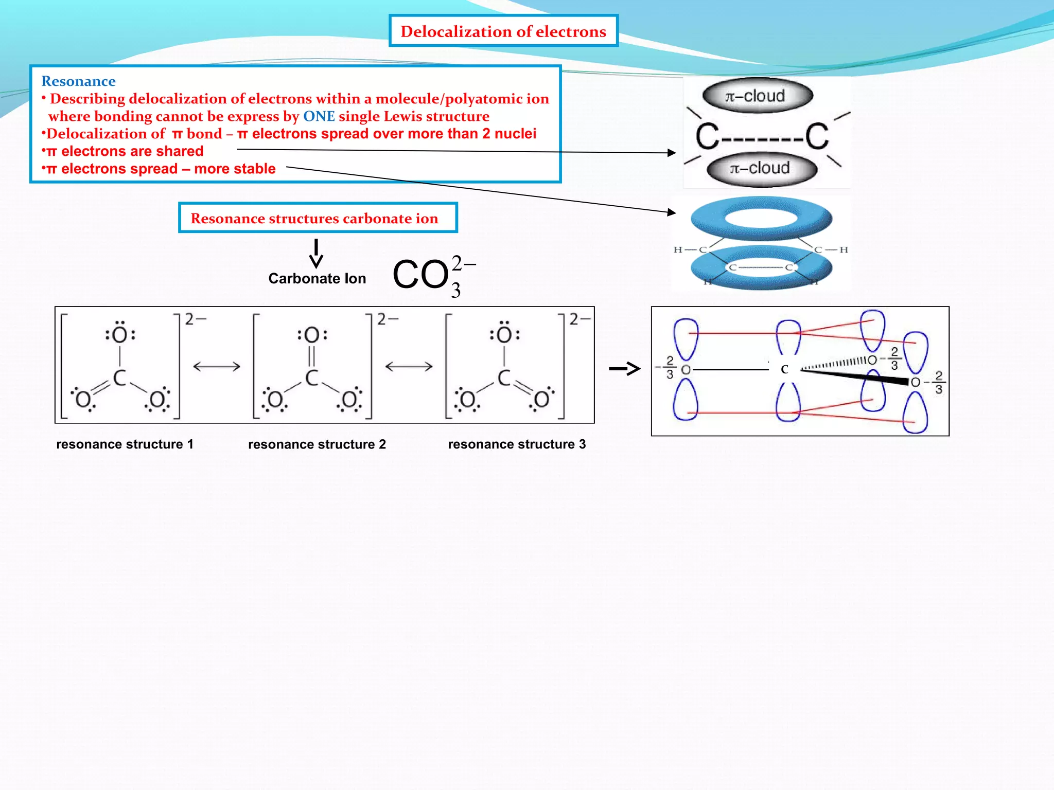 IB Chemistry on Resonance, Delocalization and Formal Charges | PPT