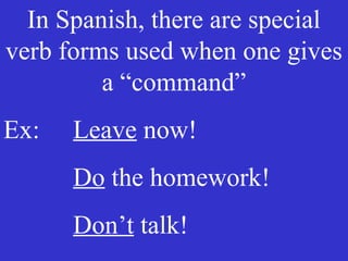 Formal command ppt (1) | PPT