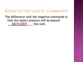 Formal commands | PPTX