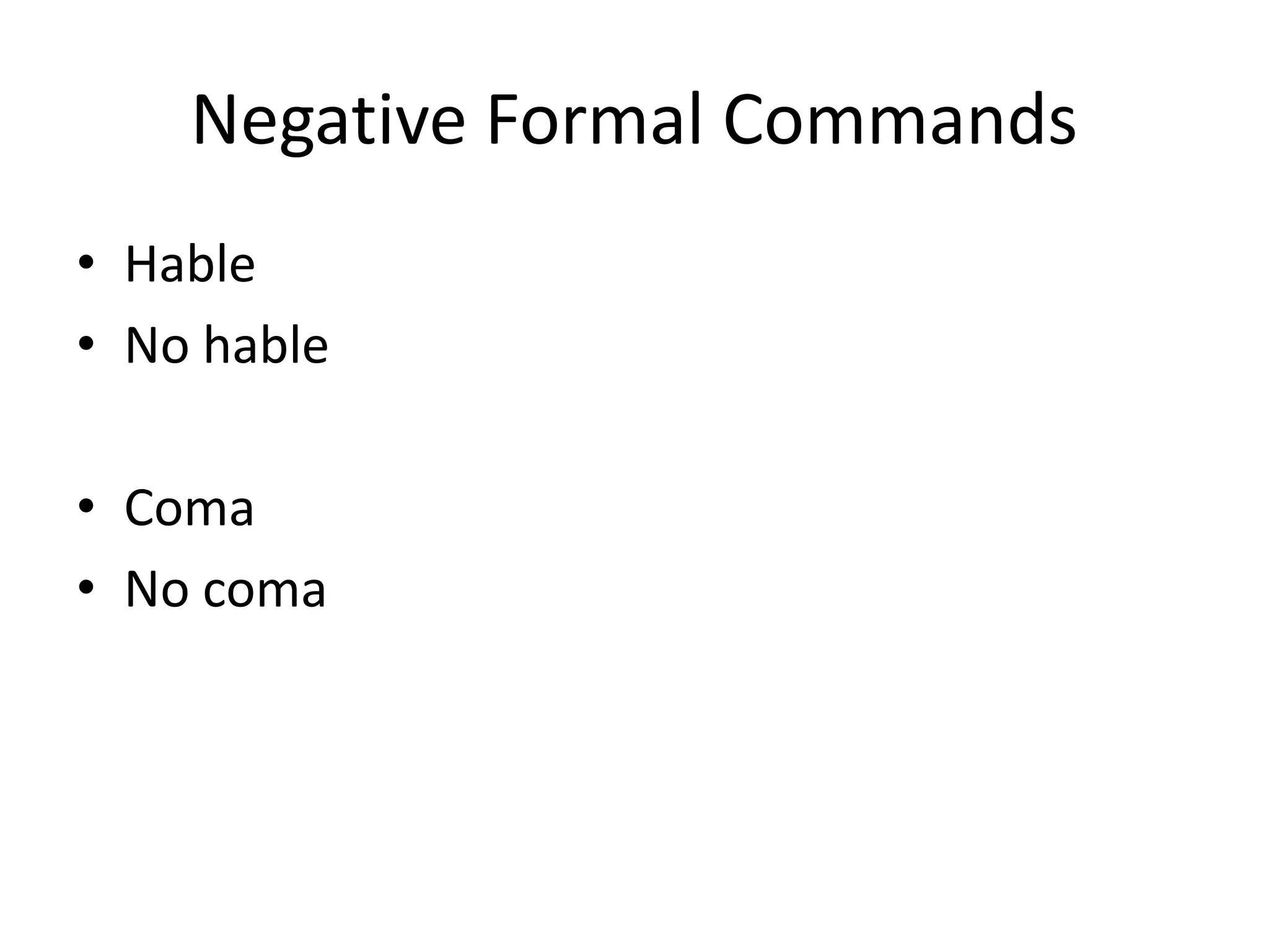 6-Formal commands | PPTX