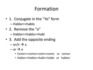 6-Formal commands | PPTX