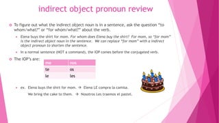 Formal commands with pronouns | PPTX