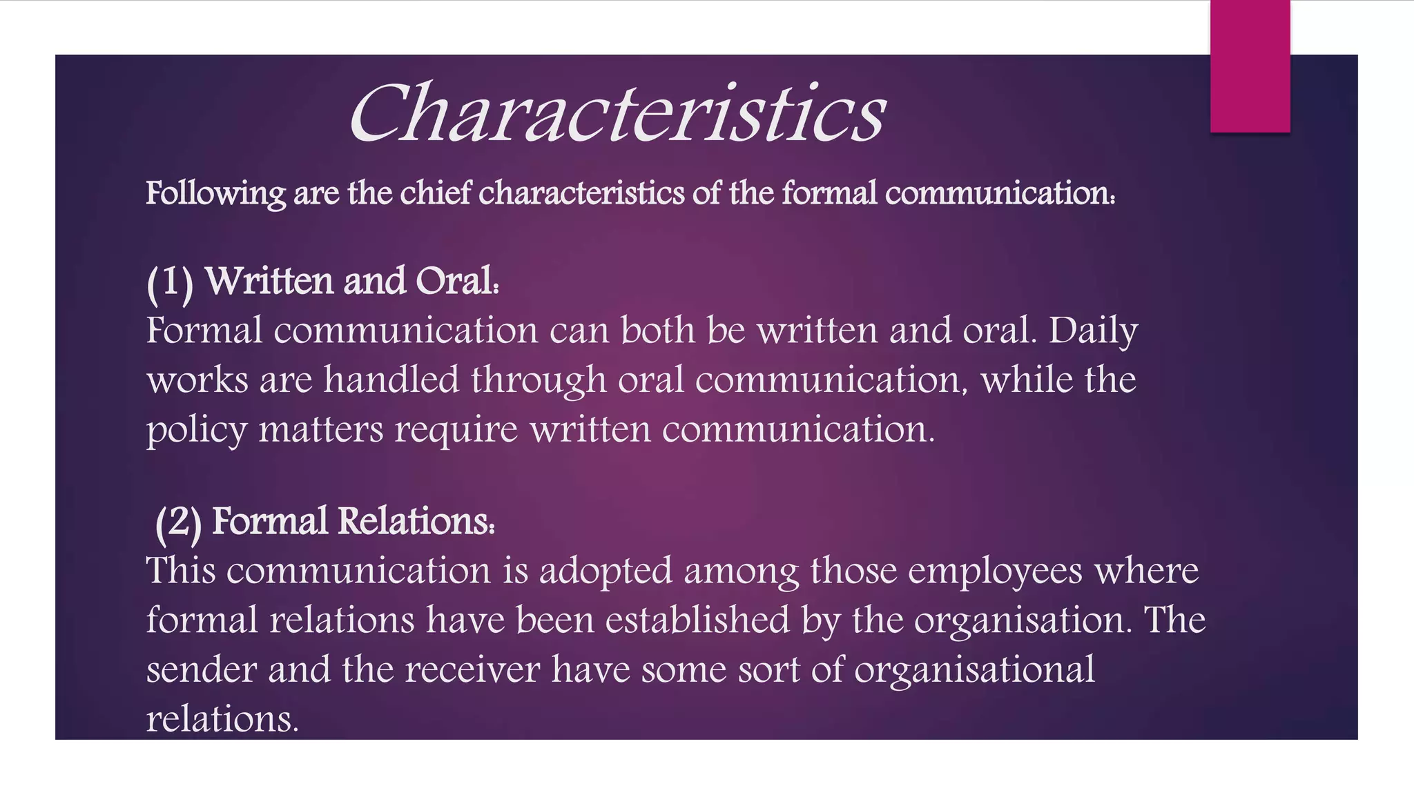 Formal communicaton | PPTX