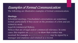 Formal communicaton | PPTX