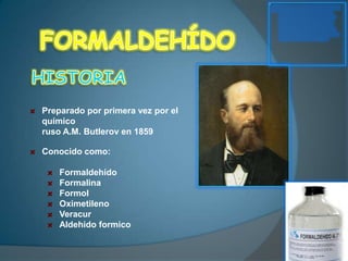 Formaldehido | PPTX