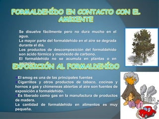 Formaldehido | PPTX