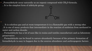 Formaldehyde | PPTX