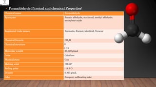 Formaldehyde | PPTX