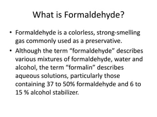 Formaldehyde Awareness Training and process.pptx