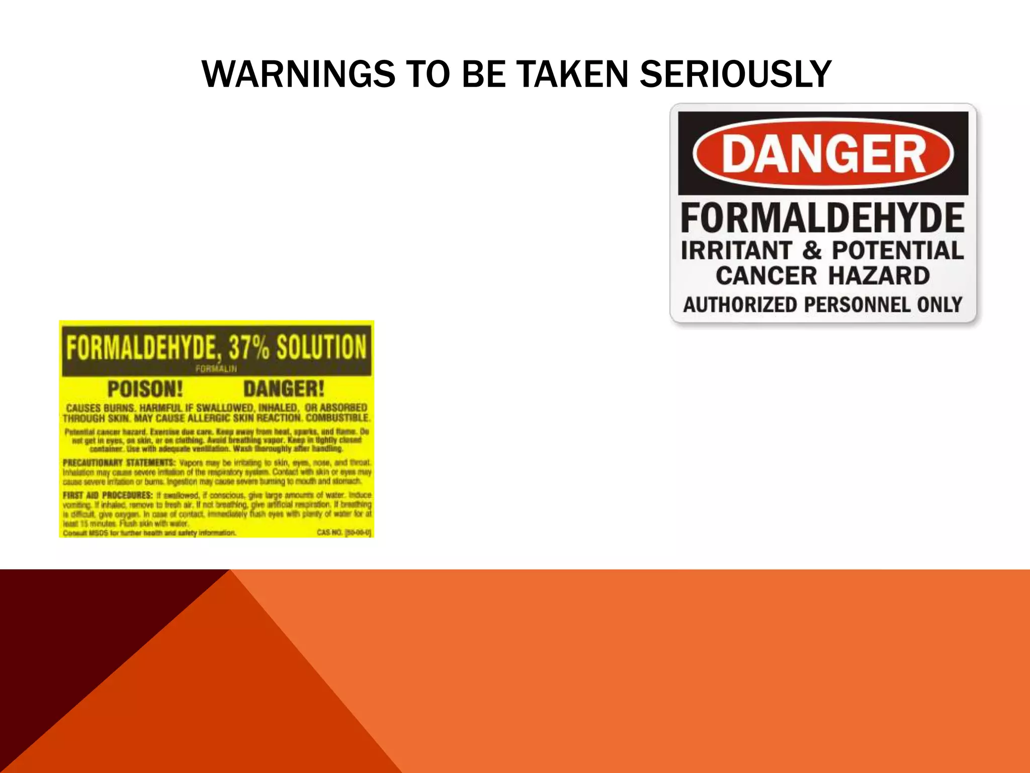 Formaldehyde:jerry maxwell | PPT