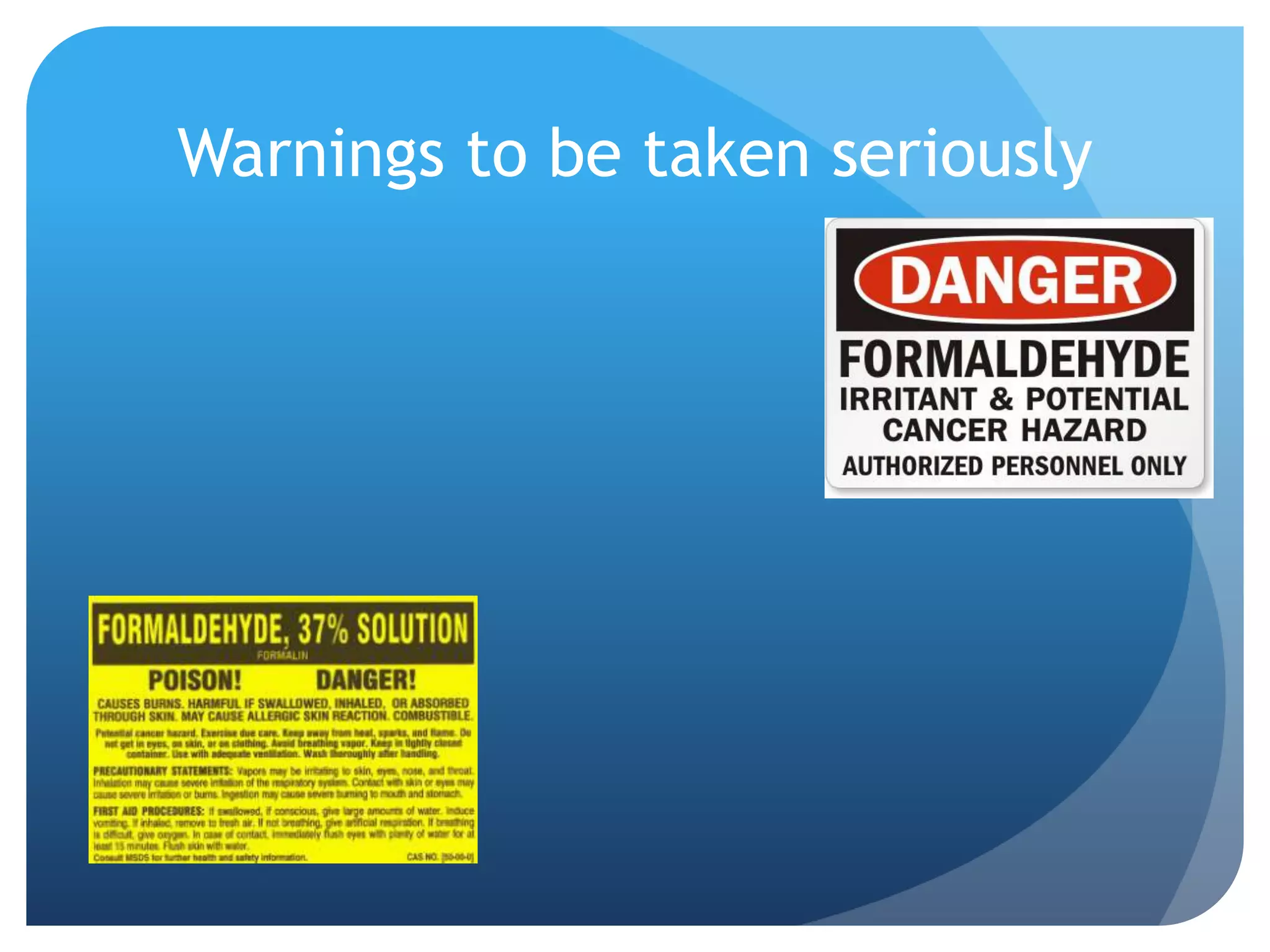 Formaldehyde:jerry maxwell | PPT