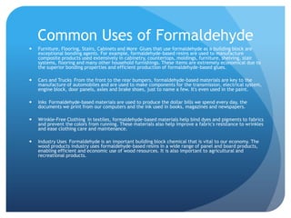 Formaldehyde:jerry maxwell | PPTX