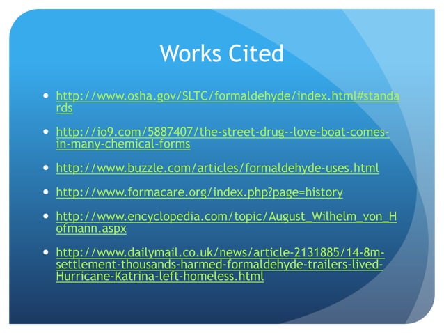 Formaldehyde:jerry maxwell | PPTX