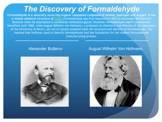 Formaldehyde:jerry maxwell | PPTX