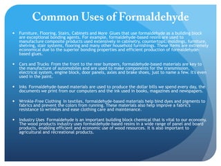 Formaldehyde:jerry maxwell | PPTX