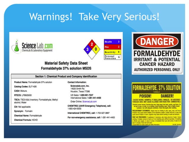 Formaldehyde:jerry maxwell | PPT