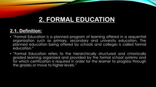 Formal education (comparative education) | PDF