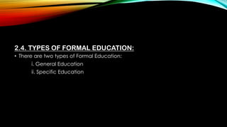 Formal education (comparative education) structure of education | PDF