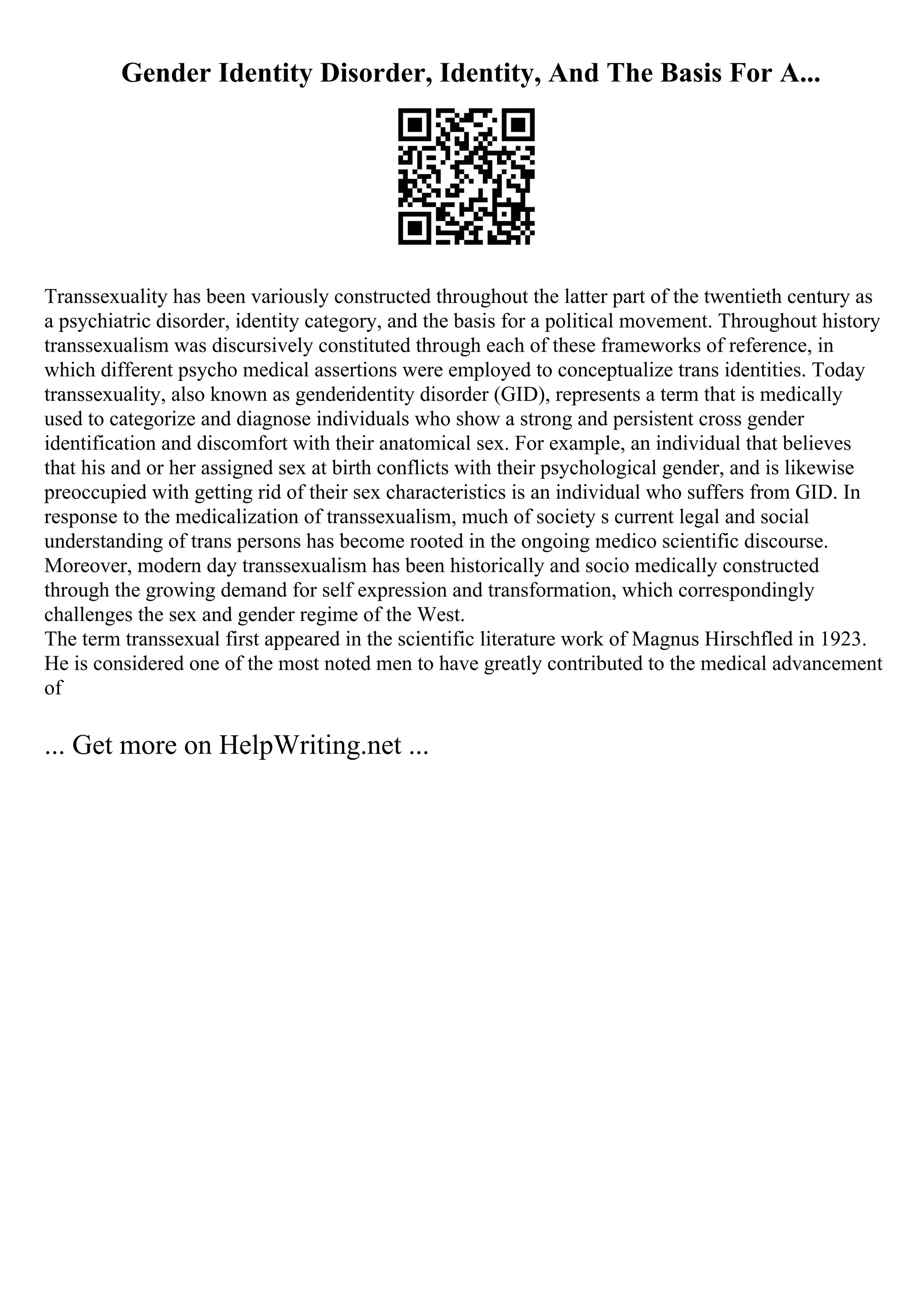 Formal Essay Introduction Paragraph Example | PDF