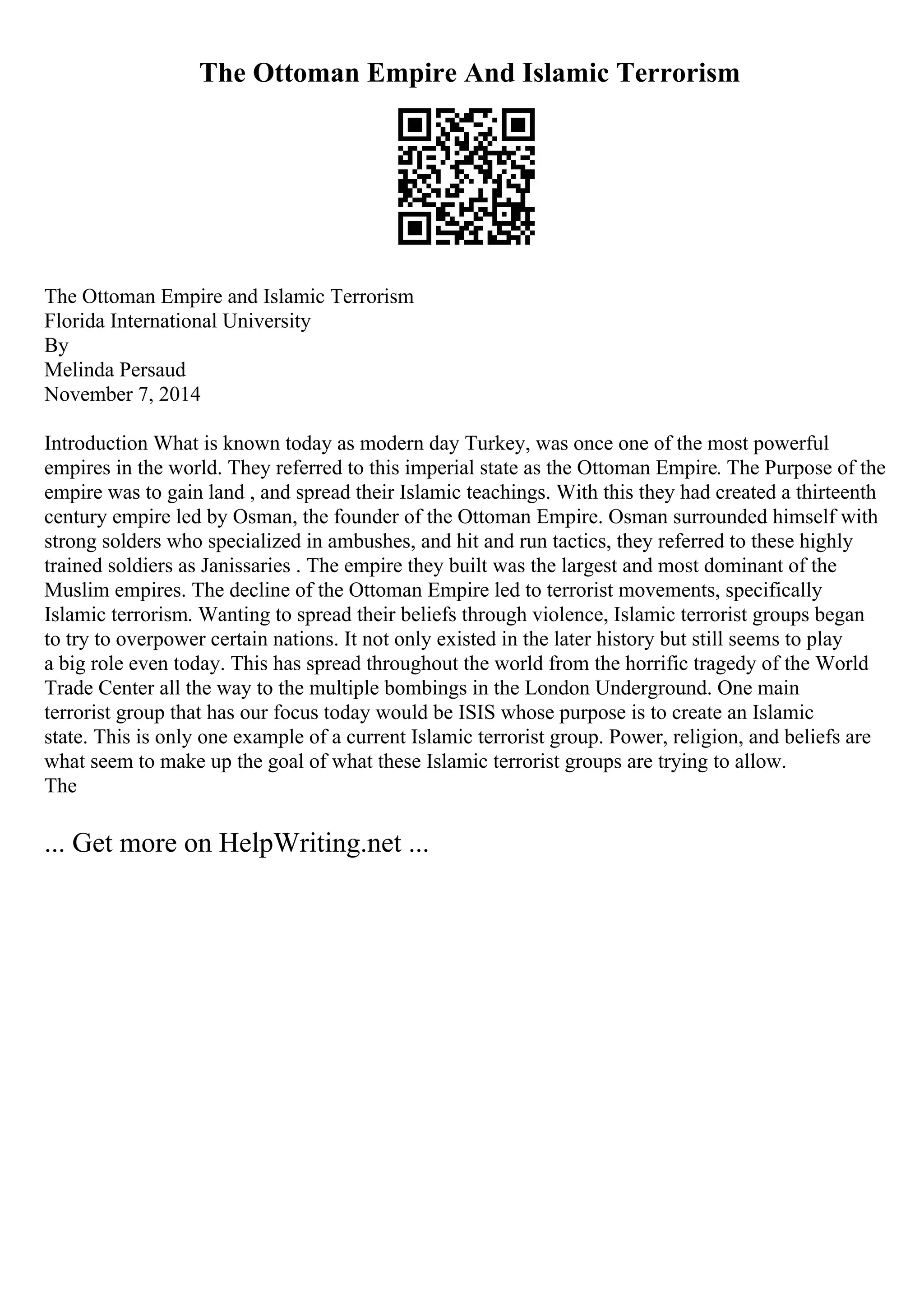 Formal Essay Introduction Paragraph Example | PDF