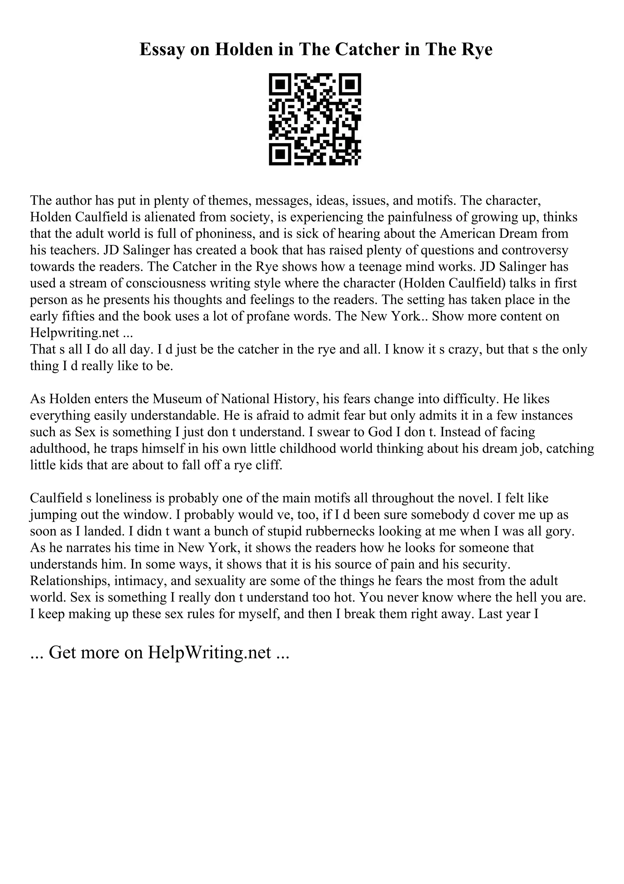 Formal Essay Writing Example | PDF