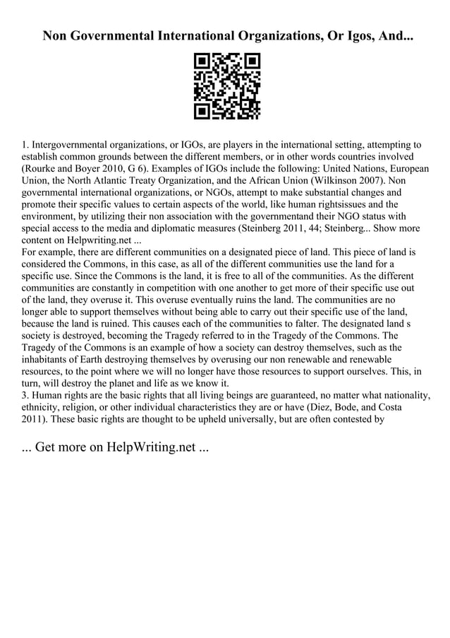 Formal Essay Writing Example | PDF