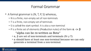 Compilers and Languages Lecture 1, 2024 | PPTX
