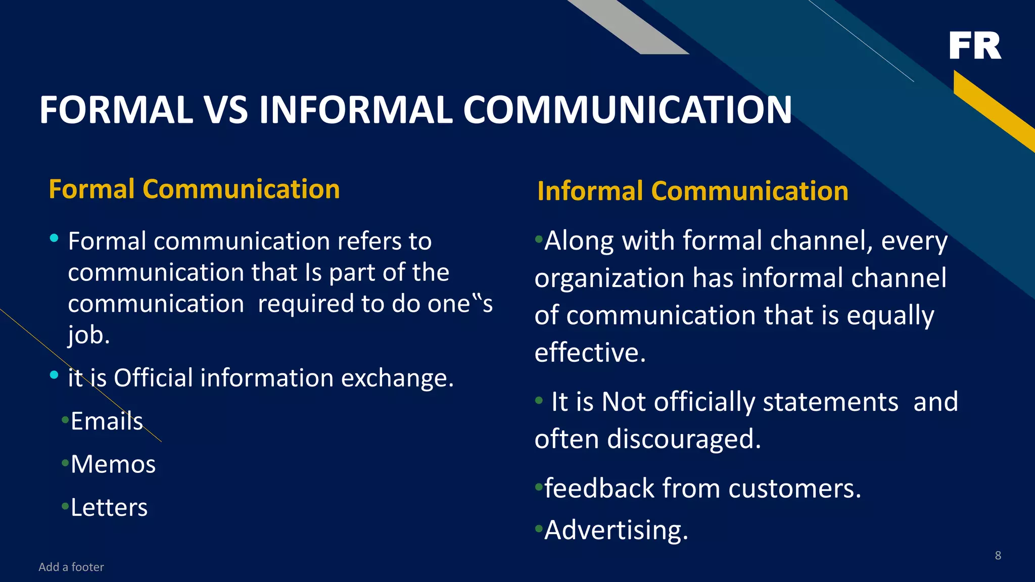 Formal informal business communication | PPTX