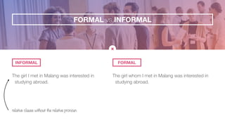 Formal vs. Informal Language | PDF