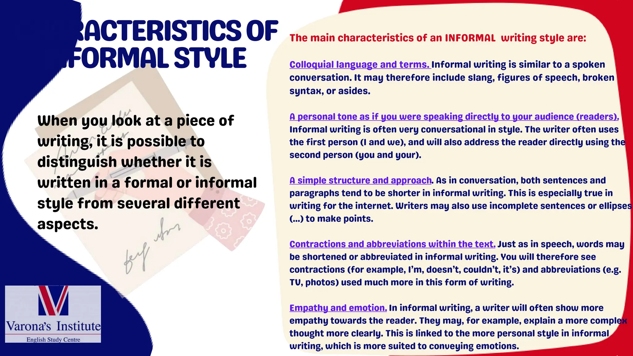 Differences between Formal and Informal Language Style | PPT