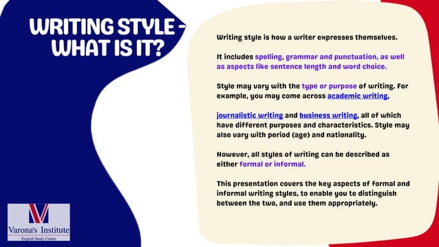 Differences between Formal and Informal Language Style | PPT