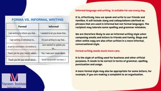 Differences between Formal and Informal Language Style | PPT