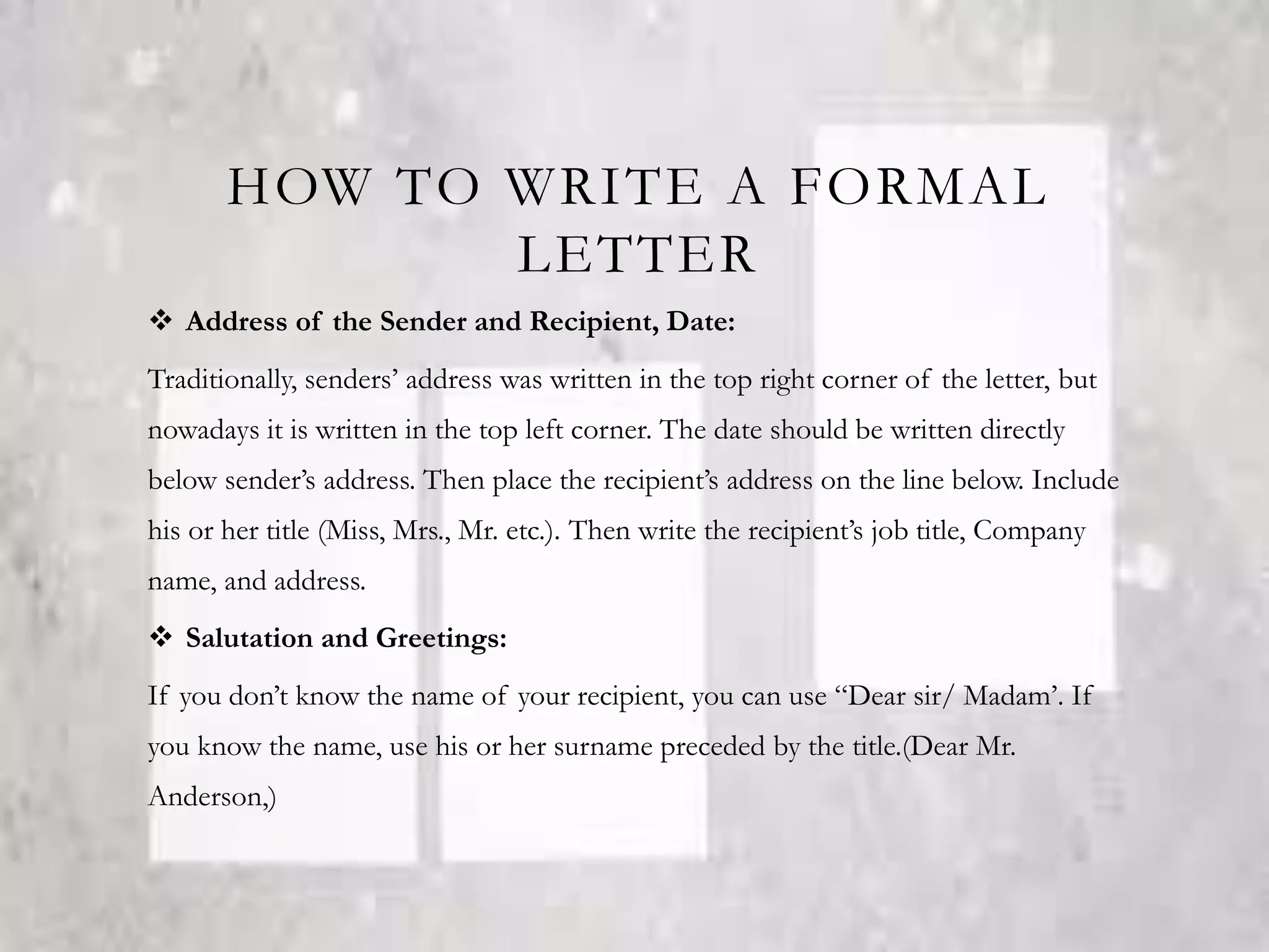 Formal and informal letter and Card | PPTX
