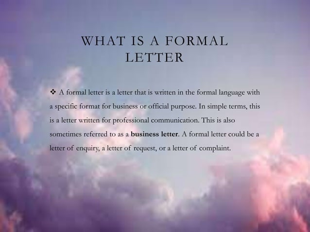 Formal and informal letter and Card | PPTX