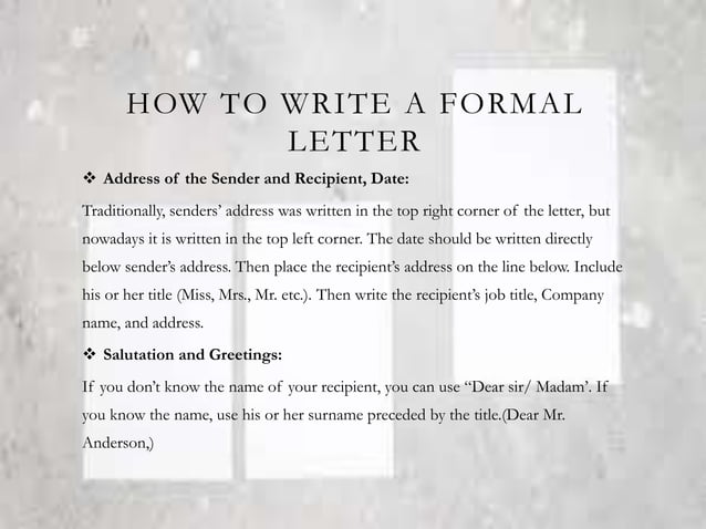 Formal and informal letter and Card | PPTX