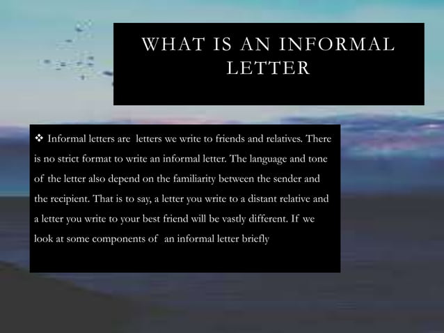 Formal and informal letter and Card | PPTX