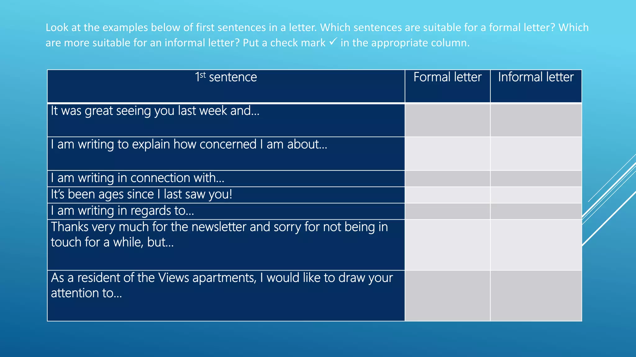 Difference between Formal & informal letter writing | PPTX Difference between Formal & informal letter writing | PPTX