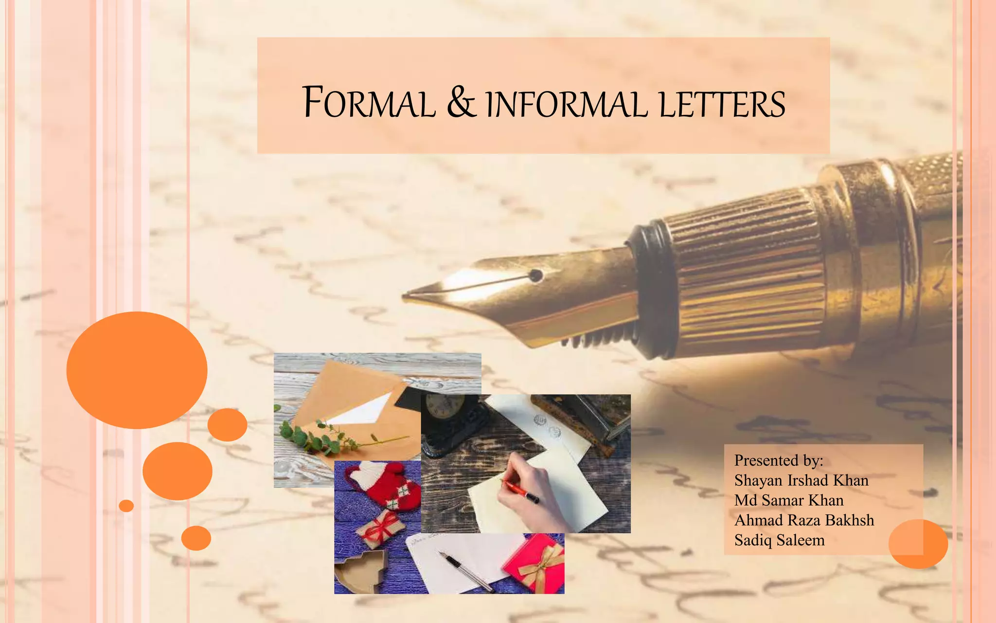 Formal and informal letter | PPTX