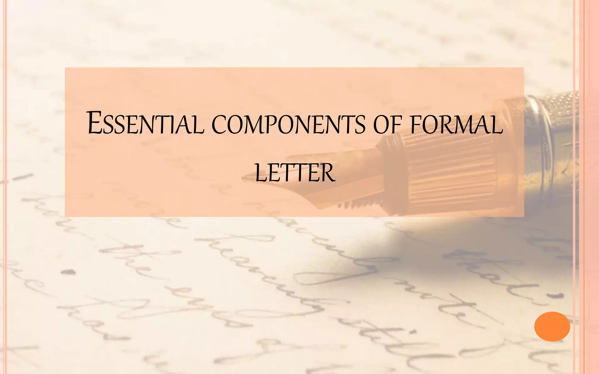 Formal and informal letter | PPTX