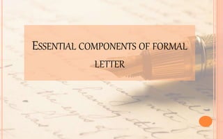 Formal and informal letter | PPTX