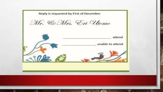 Formal Invitation fo 11 th grade students | PPTX