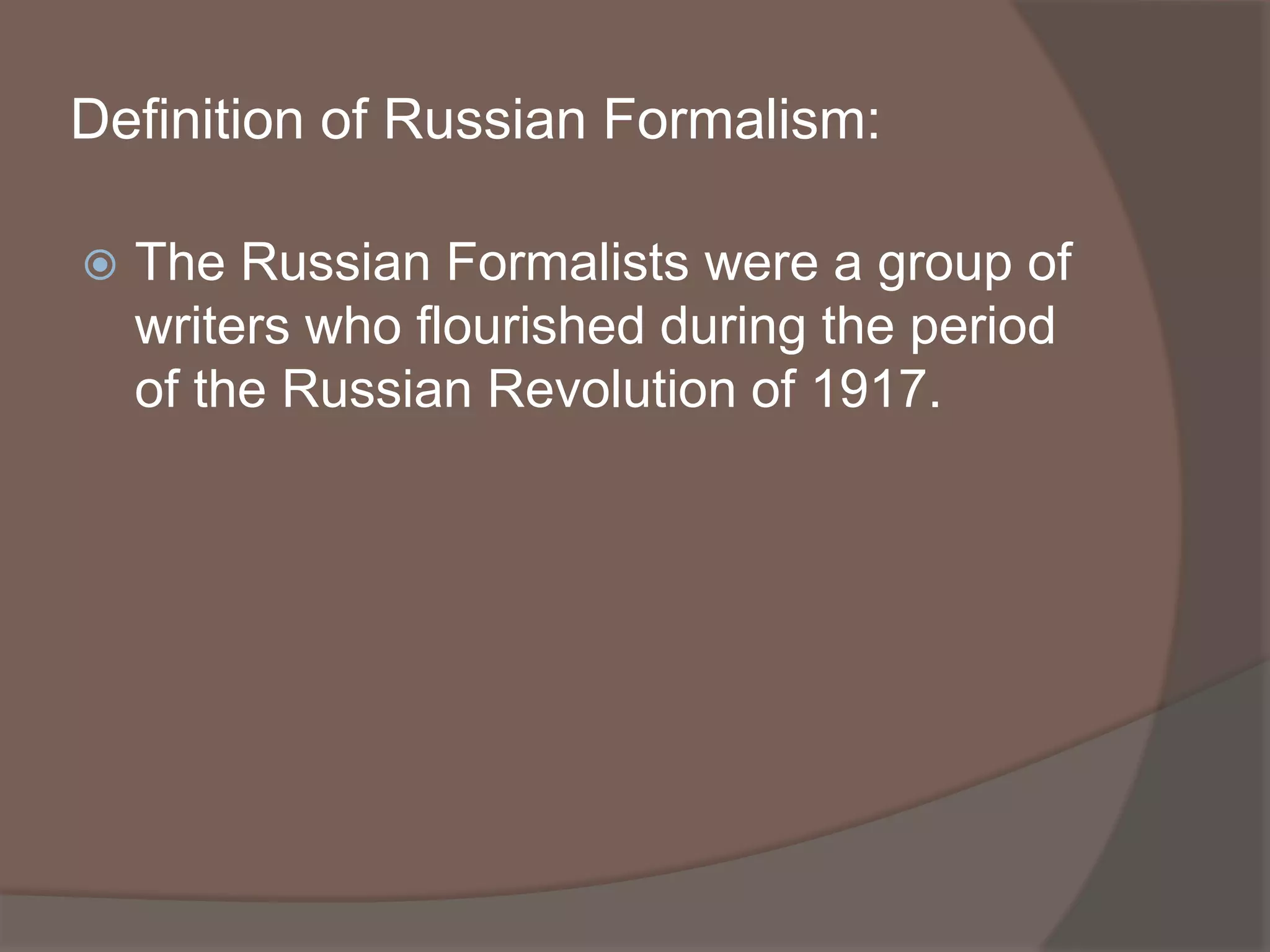 Formalism | PPTX